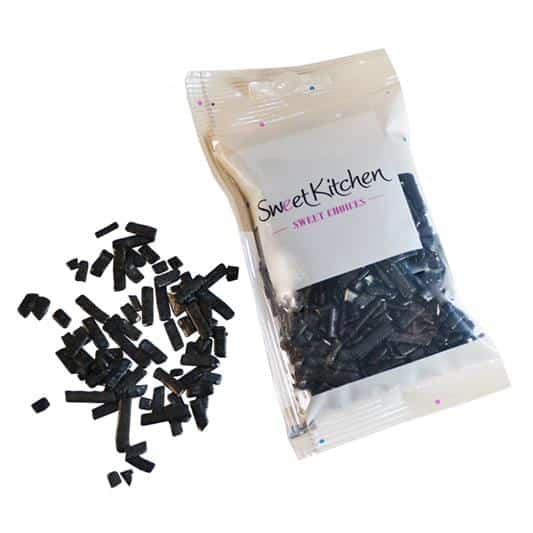 Strøssel, Salt lakris flak, 40g | Slikkepott.no - Alt til baking