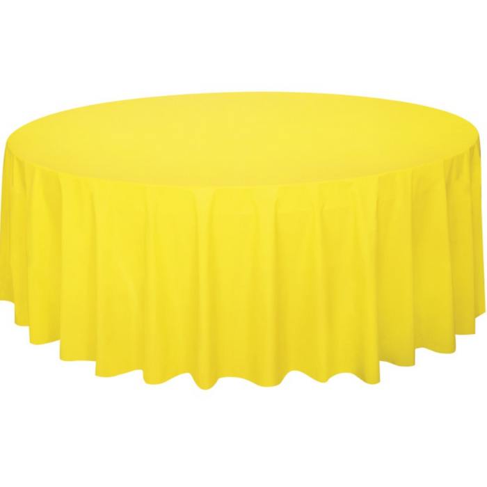 Rund Duk -Neon Yellow- Diameter 213cm | Slikkepott.no - Alt til baking